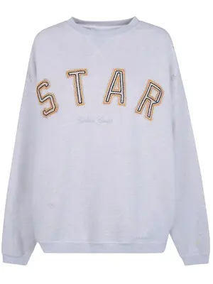 GOLDEN GOOSE Sweatshirt Heavy Fleece "star - Gray