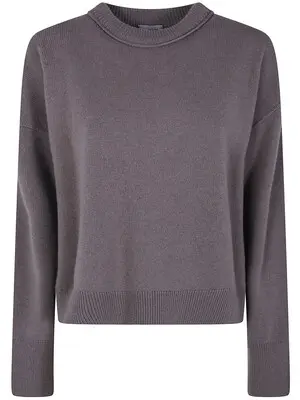 MRZ Sweater Round Neck "cropped Oversized - Brown