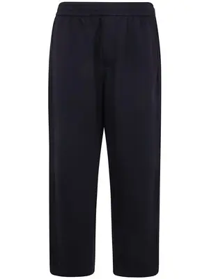 Emporio Armani Pants Wide Leg "track Wide Leg Trousers - Black