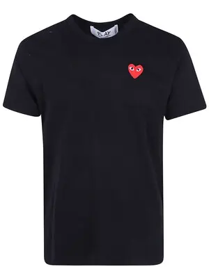 Play Comme Des Garcon Red Emblem T-shirt