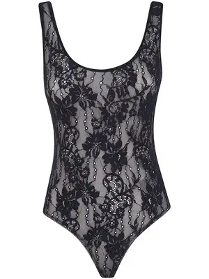Zimmermann Bodysuit Lace Scoop "lace Scoop - Black
