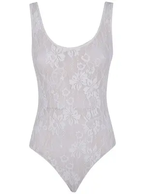 Zimmermann Lace Scoop Body - Beige