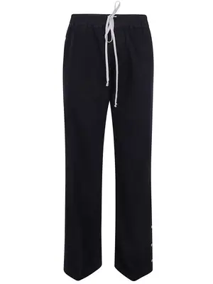 Rick Owens Pants Fleece "wide Pusher - Black