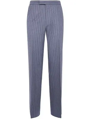 TOM FORD Pinstripe High-waist Wide Leg Trousers