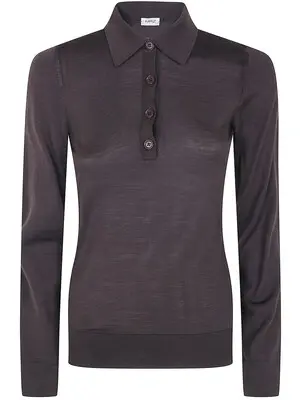 MRZ Virgin Wool Long Sleeves Polo Sweater