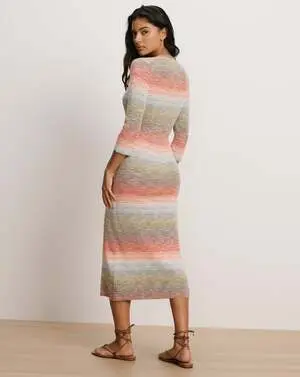 Veronica Beard Tavielle Knit Midi Dress