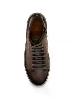 Santoni Leather High-top Sneakers
