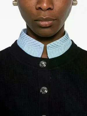 Sandro Anthony Contrast-collar Button-up Cardigan
