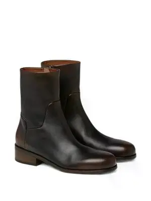 Marsèll Gnocco Burnished Leather Ankle Boots