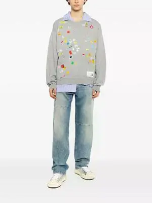 Mihara Yasuhiro Sticker-print Sweatshirt