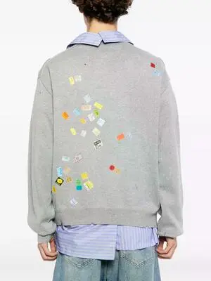 Mihara Yasuhiro Sticker-print Sweatshirt