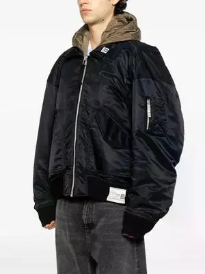Mihara Yasuhiro Layered-hood Bomber Jacket
