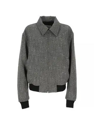 ARMARIUM Flecked Wool Bomber Jacket