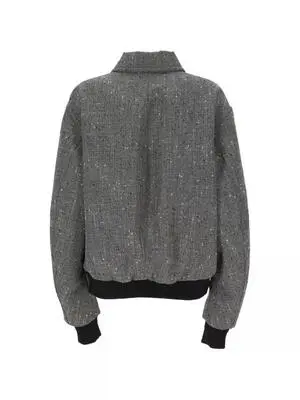ARMARIUM Flecked Wool Bomber Jacket