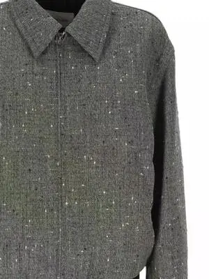 ARMARIUM Flecked Wool Bomber Jacket