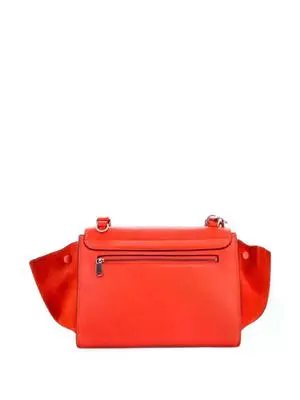 Celine Tricolor Trapeze Bag Leather Small Satchel