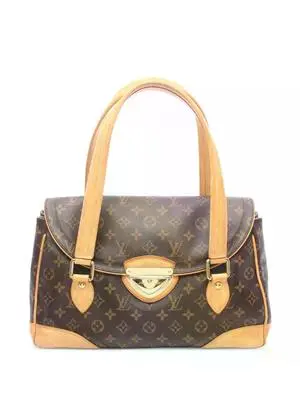 LOUIS VUITTON Monogram Canvas Beverly Tote Bag - Brown