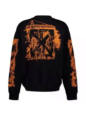 Off-White Logo-print Graphic-print Hoodie