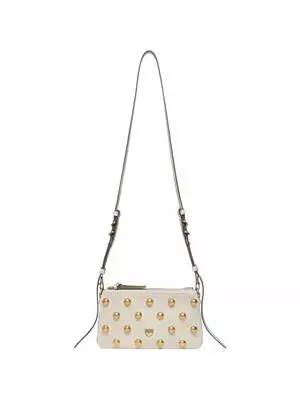 Pinko Stud-embellished Leather Shoulder Bag