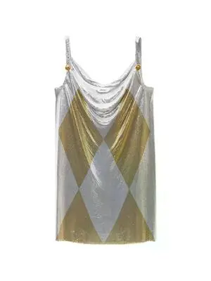 Versace Metal Mesh Mini Dress