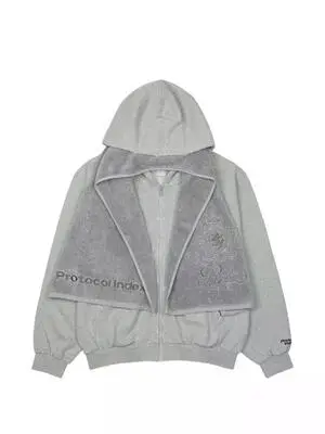 PROTOCOL INDEX Terry-towel Zip-up Hoodie