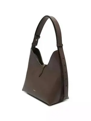 Furla Suede-panelled Leather Shoulder Bag - Brown