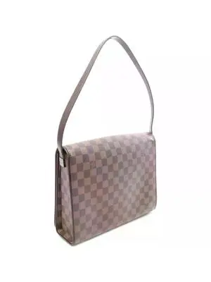 LOUIS VUITTON 2001 Damier Ebene Tribeca Carré Shoulder Bag