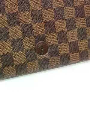 LOUIS VUITTON 2001 Damier Ebene Tribeca Carré Shoulder Bag