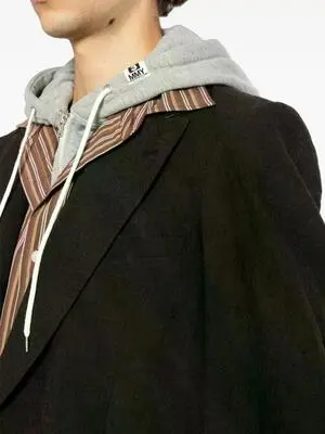 Mihara Yasuhiro Layered-panel Single-breasted Blazer