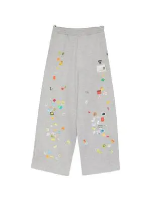 Mihara Yasuhiro Sticker-print Track Pants - Grey