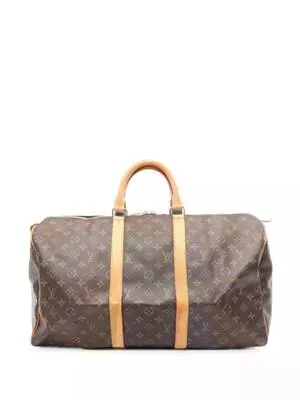 LOUIS VUITTON Monogram Keepall Boston Bag