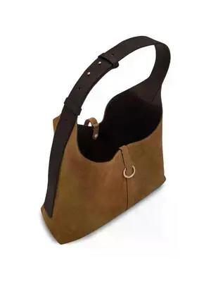 Strathberry Kite Bar-detail Suede Shoulder Bag
