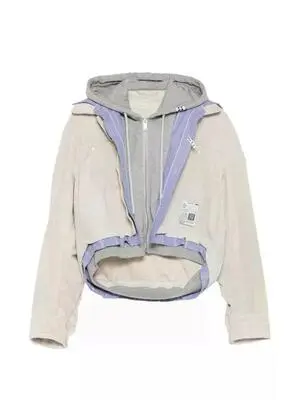 Mihara Yasuhiro Layered-design Corduroy Jacket - Neutrals