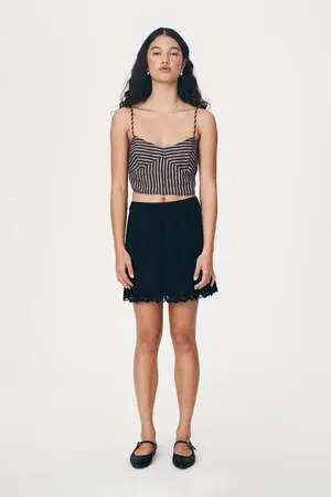ROWIE Mina Silk Mini Skirt