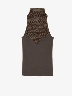 Alexander Mcqueen Paneled Tops For Women
