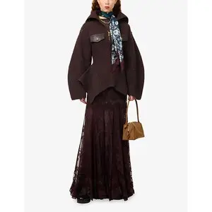Zimmermann Valiant Sheer-panel Silk Maxi Skirt