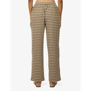 SISTERS & SEEKERS Striped Stretch-jersey Jogging Bottoms - Navy