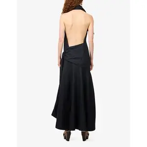 Zimmermann Valiant Draped Denim Midi Dress