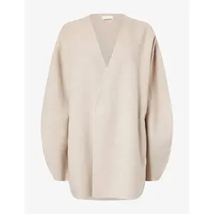 RUOHAN Cocoon Open-front Cashmere Jacket - Loess