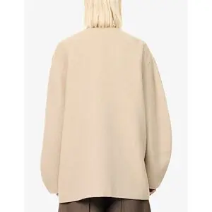 RUOHAN Cocoon Open-front Cashmere Jacket