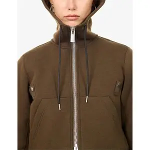 Sacai Sponge Double-layered Cotton-blend Hoody