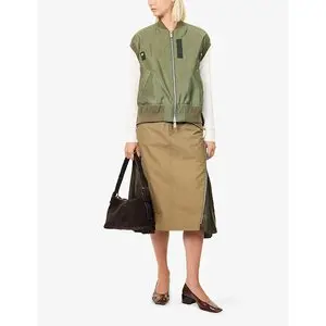 Sacai Relaxed-fit Ribbed-trim Shell Gilet