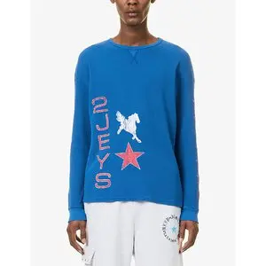 TWOJEYS Sterling Waffle Long-sleeve Cotton-jersey T-shirt