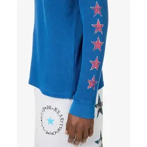 TWOJEYS Sterling Waffle Long-sleeve Cotton-jersey T-shirt