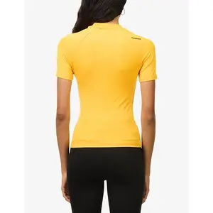 SISTERS & SEEKERS Fling Logo-print Stretch-jersey Top