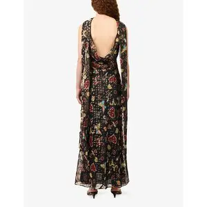 NEVER FULLY DRESSED Astra Sophie Printed Woven Maxi Dress