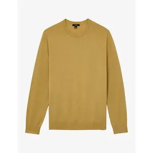 REISS Crew-neck Wool Jumper - Yellow