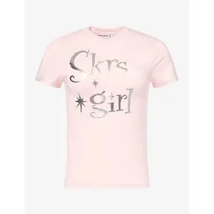 SISTERS & SEEKERS Slogan Stretch-jersey T-shirt