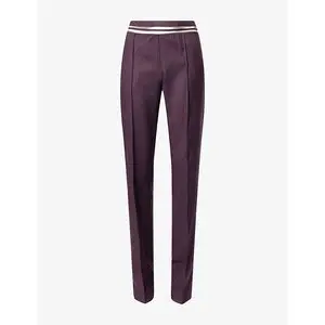 NENSI DOJAKA Straight-leg Crepe Trousers