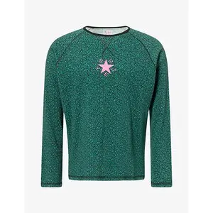 TWOJEYS Waffle Long-sleeve Cotton-jersey T-shirt